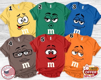 M&M Candies Shirt, M and M Matching Family Shirt, Group MM Shirt ...