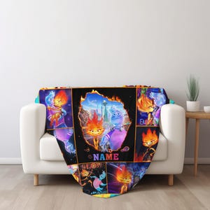 Elemental Blanket | Fire and Water Ember and Wade Fleece Blanket | WDW ...