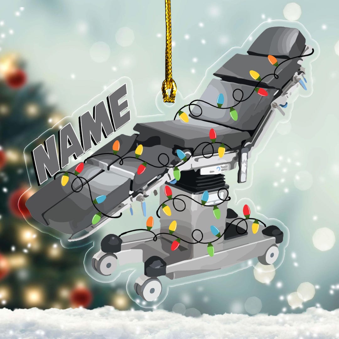 Personalized Operating Table General Surgery Christmas Ornament ...