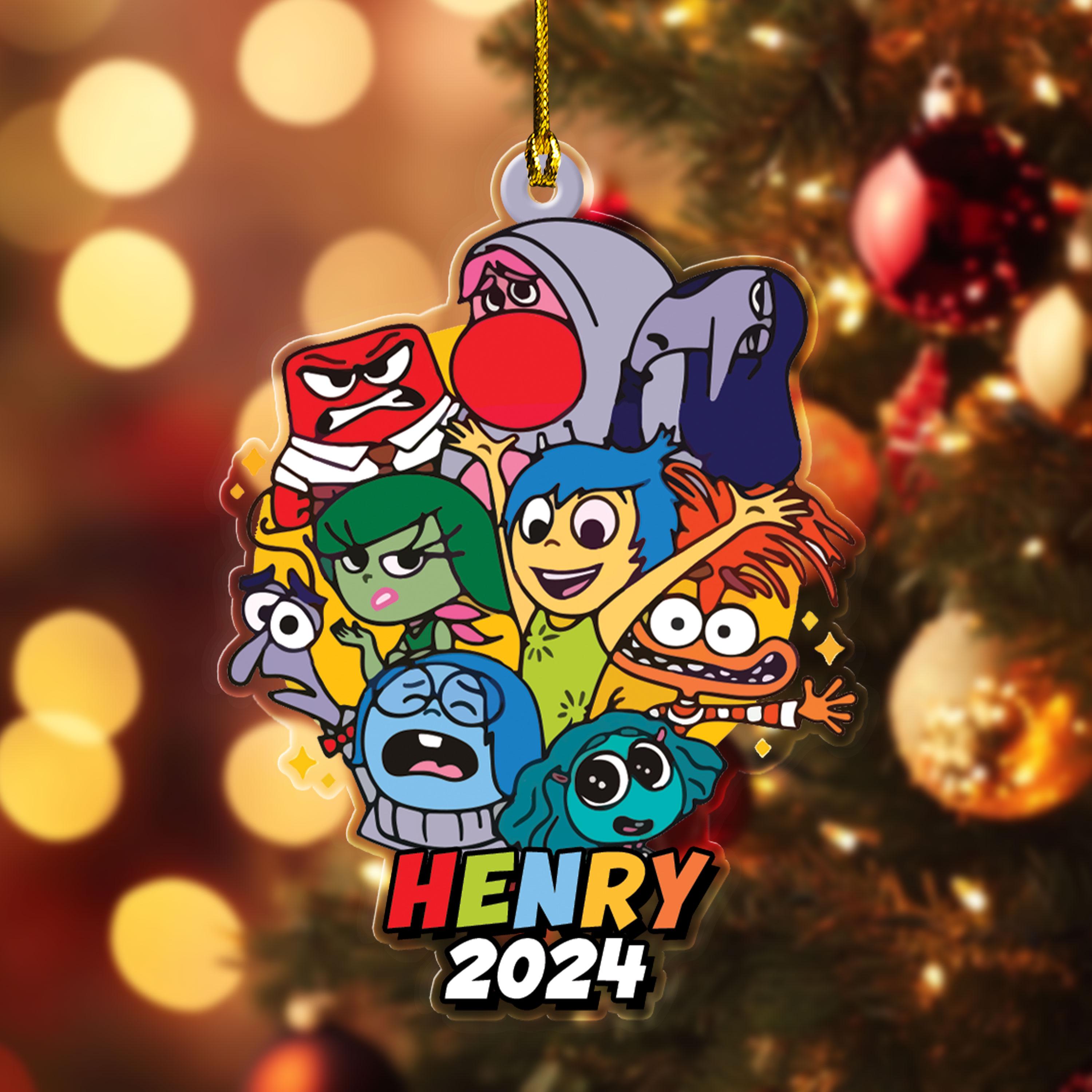 Personalized Disney Inside Out Christmas Ornament, It's Okay to Feel ...