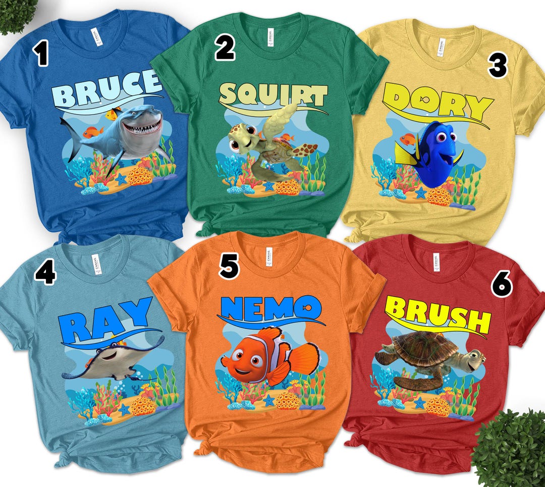 Finding Nemo Birthday Shirt, Finding Nemo T-shirt, Finding Nemo Family ...