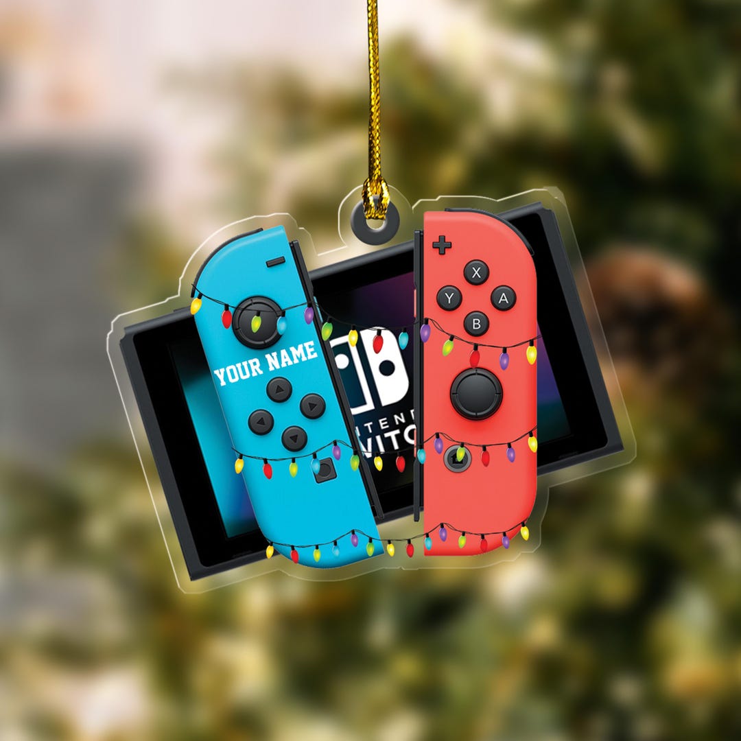 Personalized Controller Game Ornament, Gamer Ornament, Ornament Gift ...