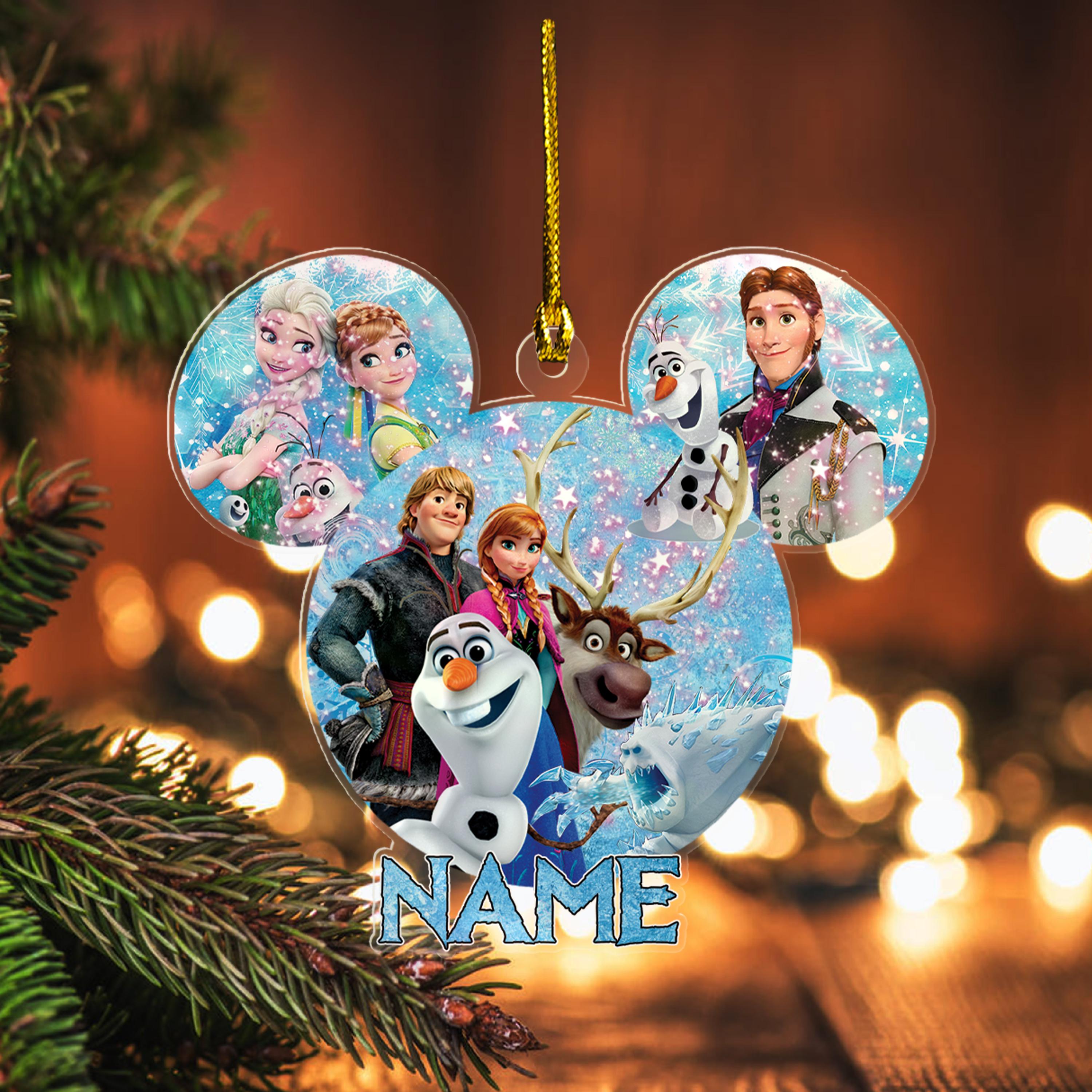 Custom Anna Elsa Frozen Christmas Ornament, Frozen Ornament, Elsa ...