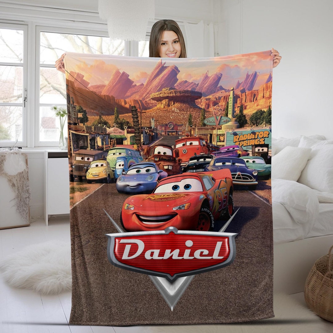 Personalized Cars Movie Characters Blanket, Cars Movie Blanket, Cars ...