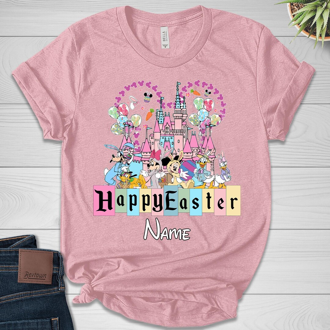 Personalized Mickey and Friends Castle Disney Easter Shirt, Mickey Ears ...