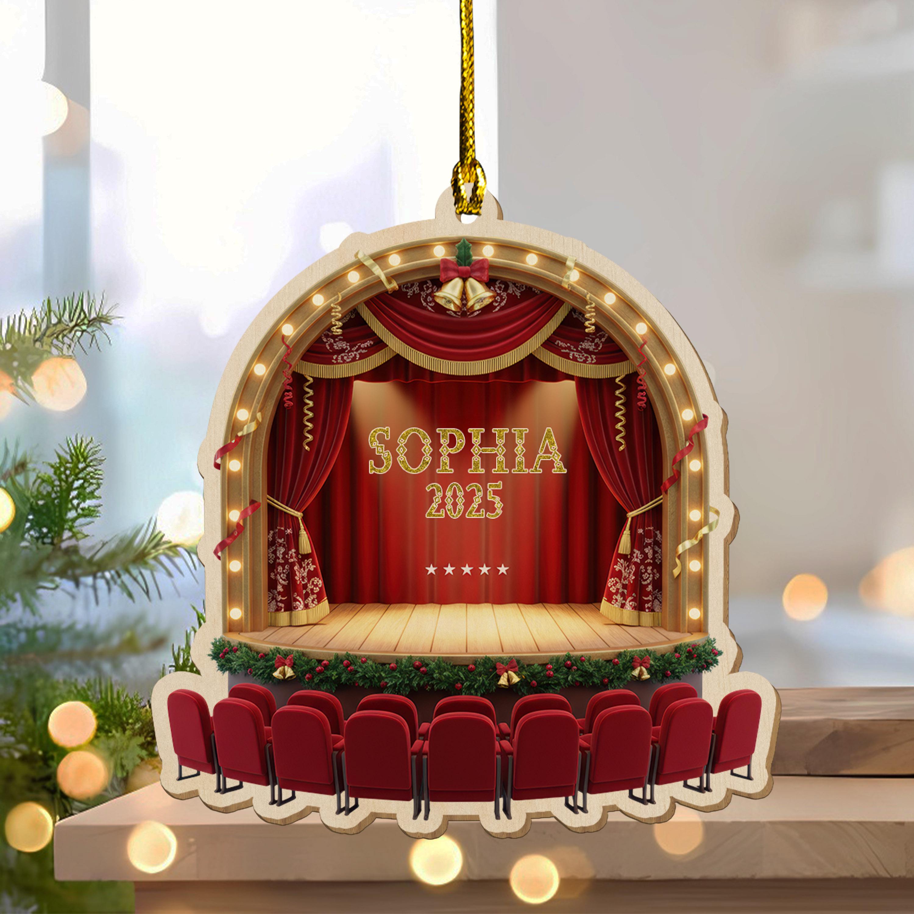 Personalized Theater Performance Ornament, Stage Play Christmas ...