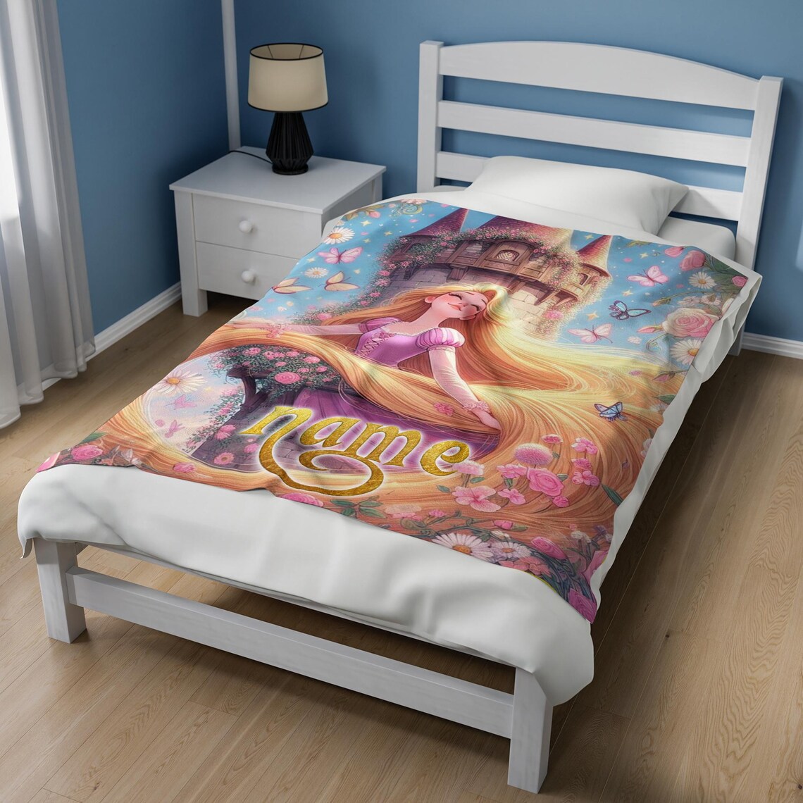Custom Disney Rapunzel Tangled Blanket, Bedding Decor, Disney Princess ...