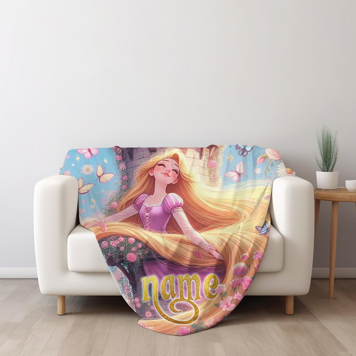 Custom Disney Rapunzel Tangled Blanket, Bedding Decor, Disney Princess ...