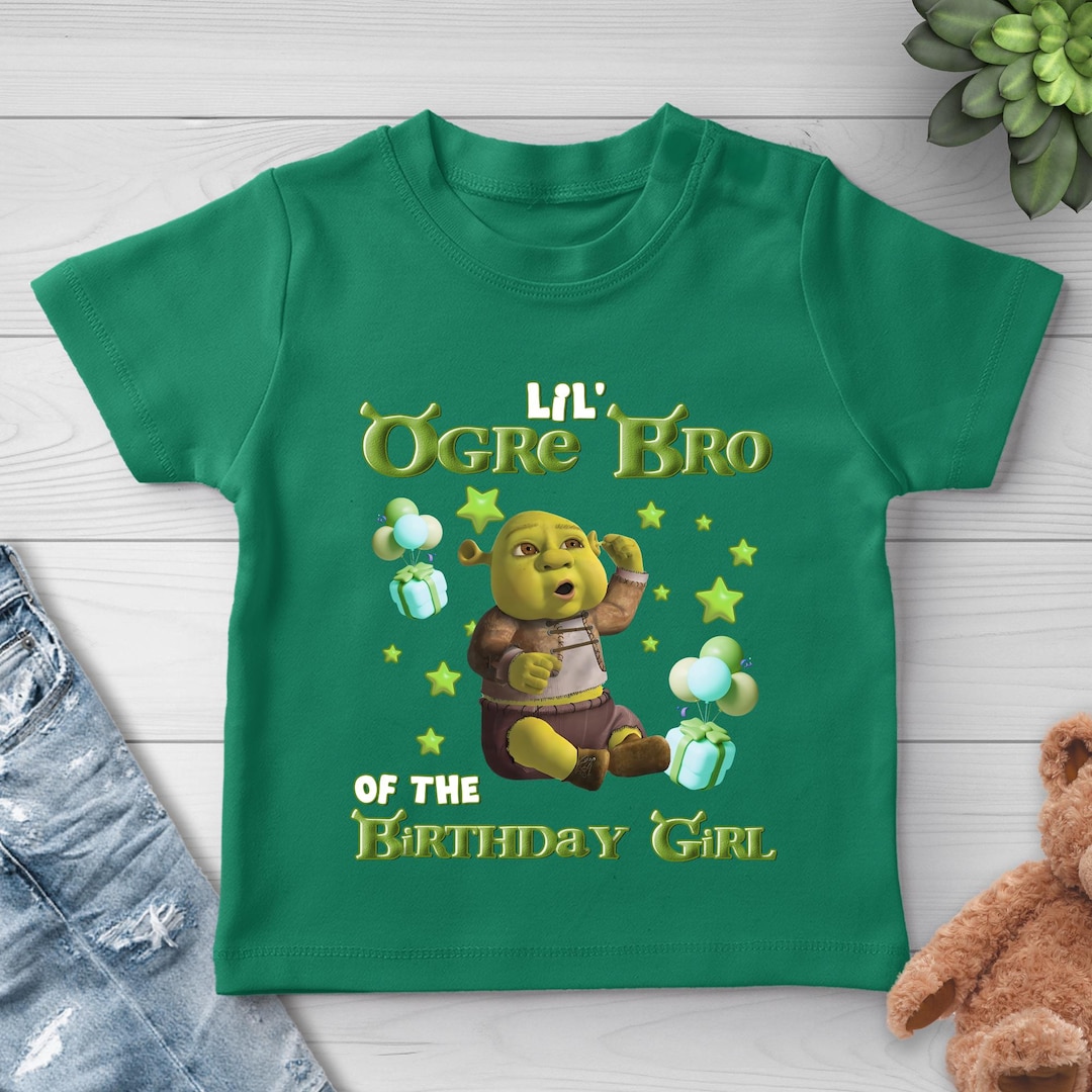 Personalized Shrek Birthday Shirt | Ogre Family Matching Tee | Custom ...