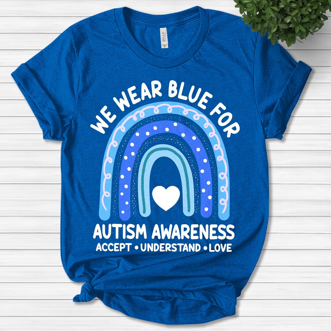 Autism Shirts Awareness Tshirt, in April We Wear Blue, Autism Month, in ...