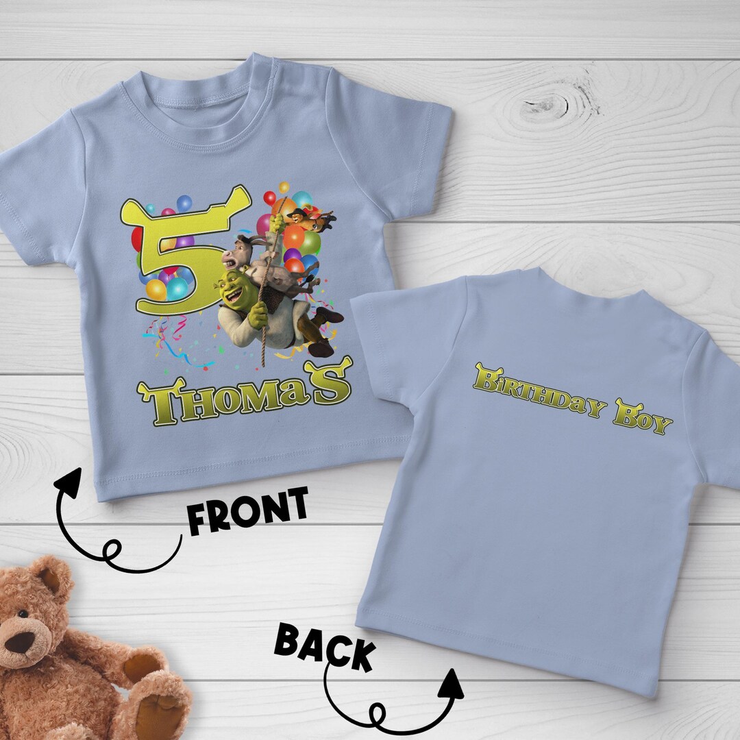 Shrek Birthday Shirt/personalized Shrek Birthday Theme Shirt/sherk ...