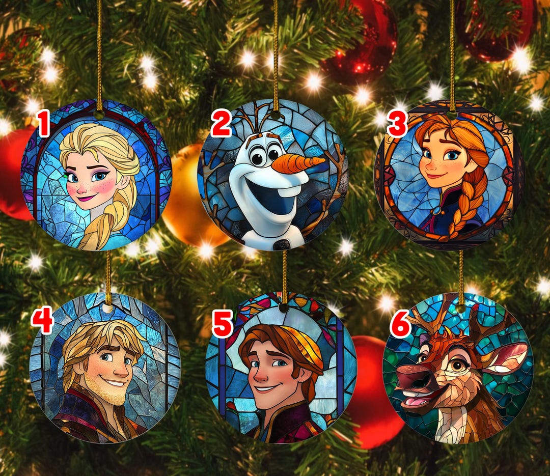 Frozen Stained Glass Ornament,elsa Christmas Gift,disney Frozen,elsa ...