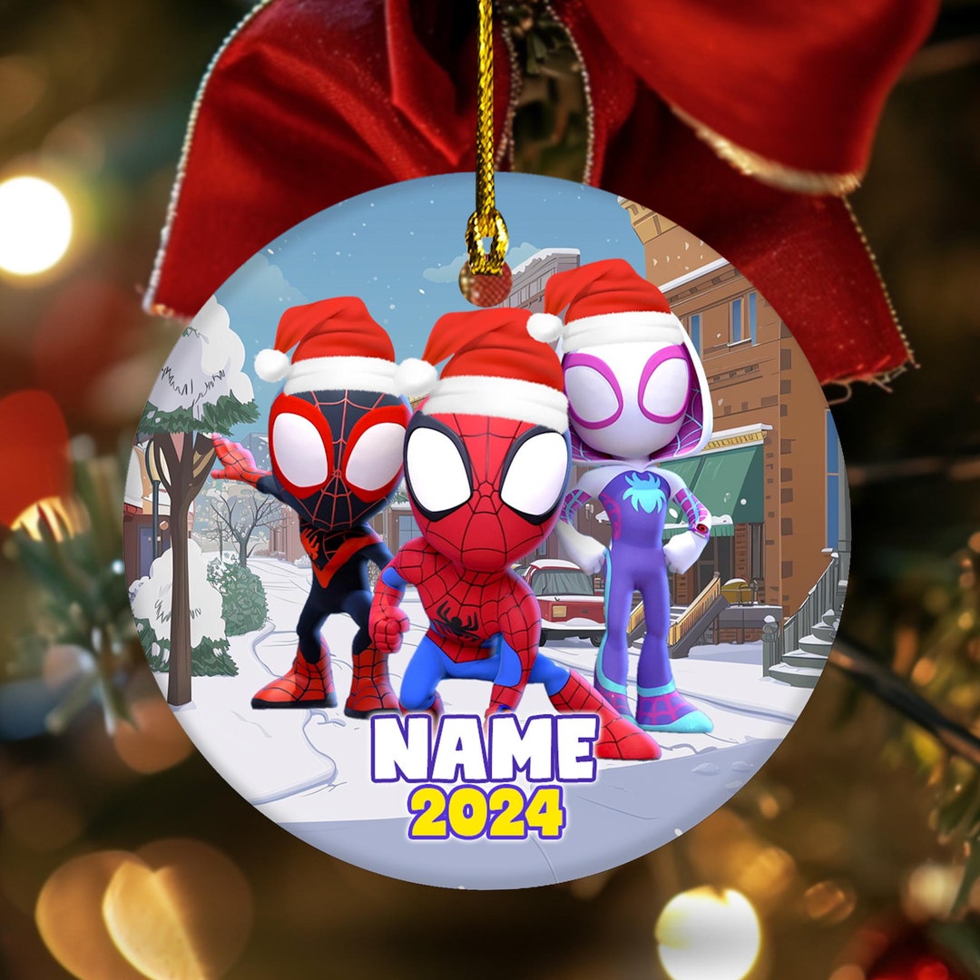Personalized Spidey and His Amazing Friends Ornament, Custom Name ...