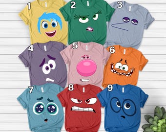 Inside Out Characters Costume, Inside Out 2 Shirt, Inside Out Group ...