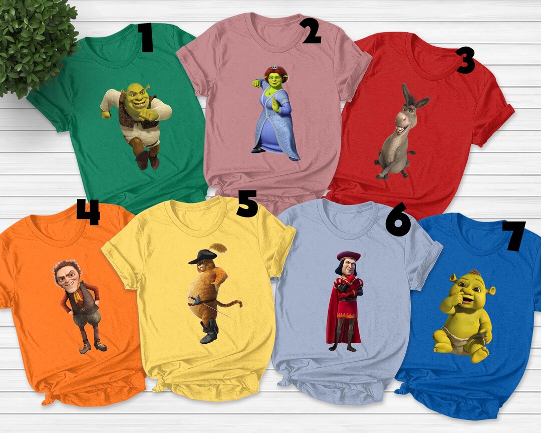 Disney Shrek Family Shirts, Shrek Group Matching Shirt, Shrek ...