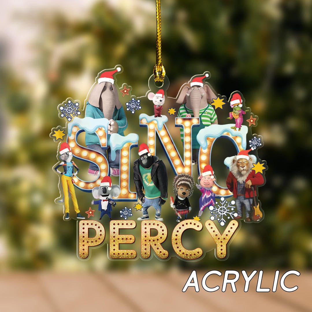 Personalized Sing Pig Cutout Ornament, Sing Pig Characters Ornament ...