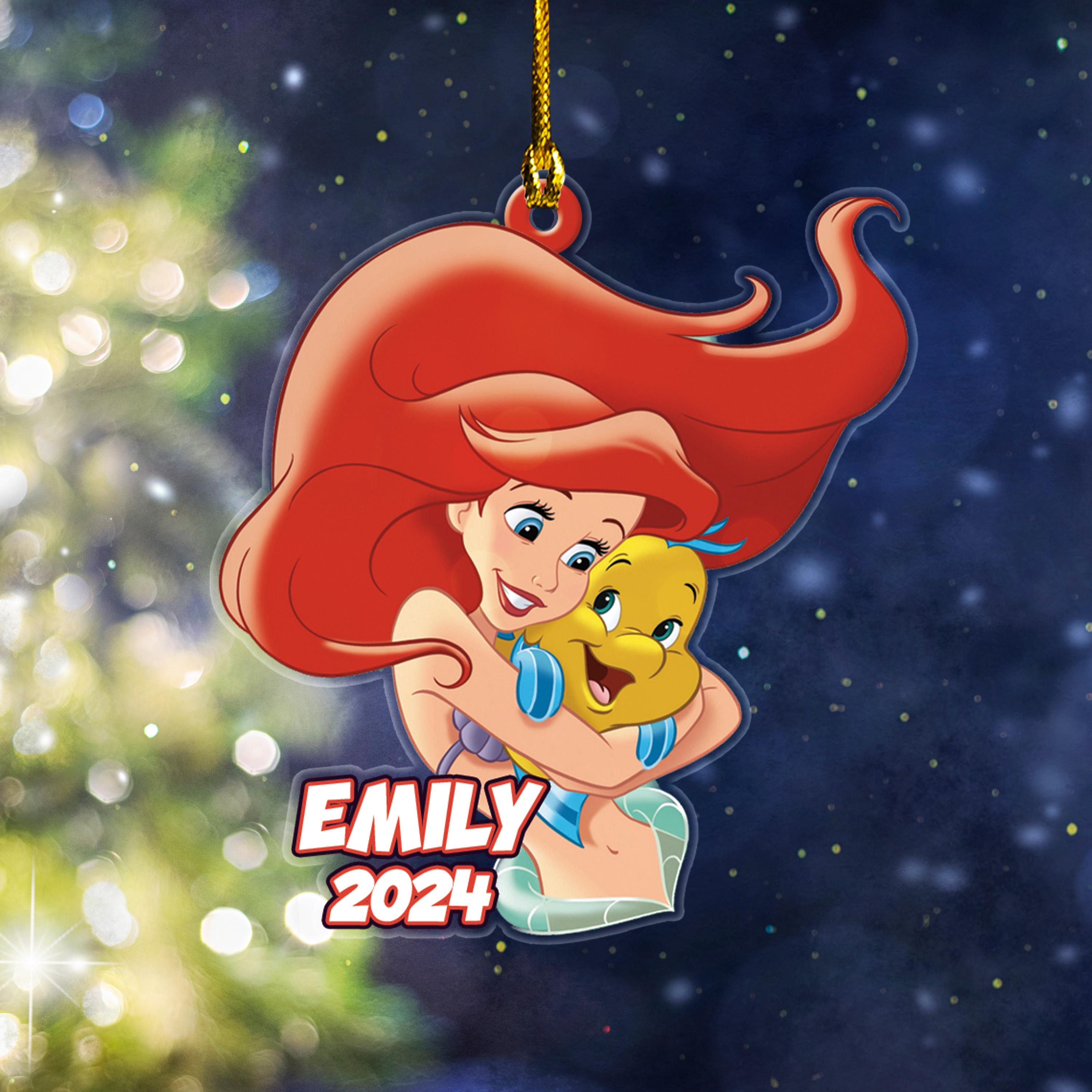 Personalized Disney the Little Mermaid Christmas Ornament, Custom ...