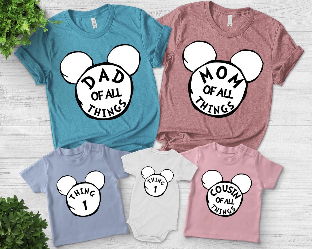 Disney 2025 Thing Tee,disney Thing 1,2 Vacation Tee, Disney Custom ...