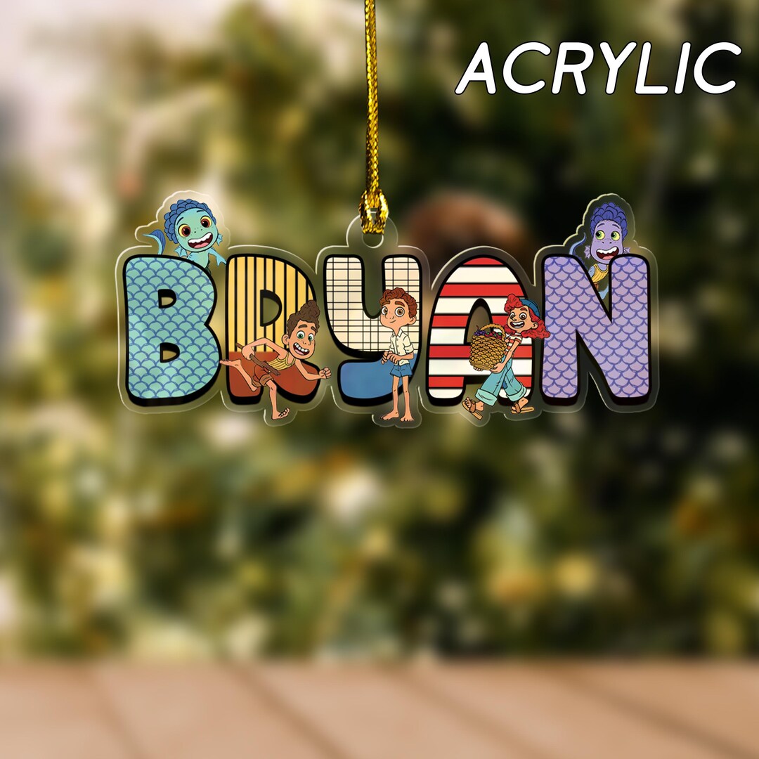 Personalized Luca Cartoon Christmas Ornament, Christmas Summer Young ...