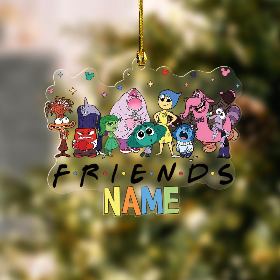 Disney Inside Out 2 Ornament, Custom Name Inside Out Ornament ...