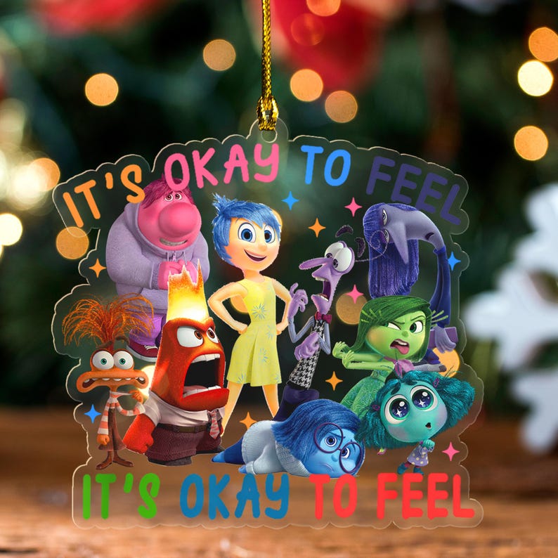 Disney Inside Out 2 Ornament, Custom Name Inside Out Ornament ...