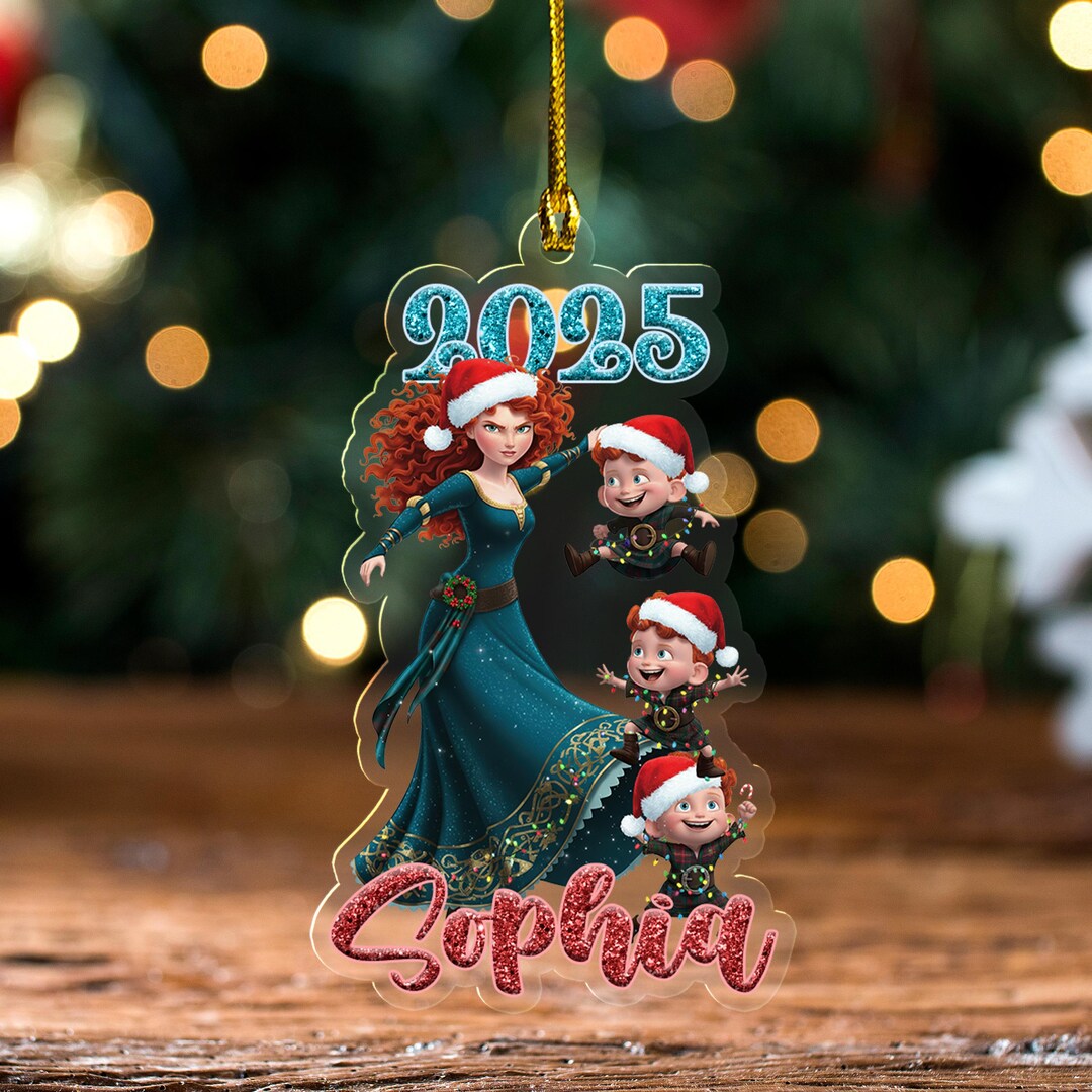 Personalized Merida Ornament, Princess Merida Christmas Ornament 2025 ...