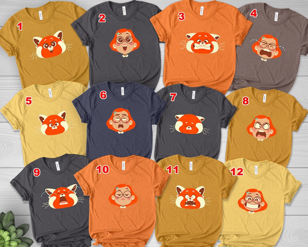 Disney PIXAR Turning Red Mei Red Panda Growing Pains Premium Shirt ...