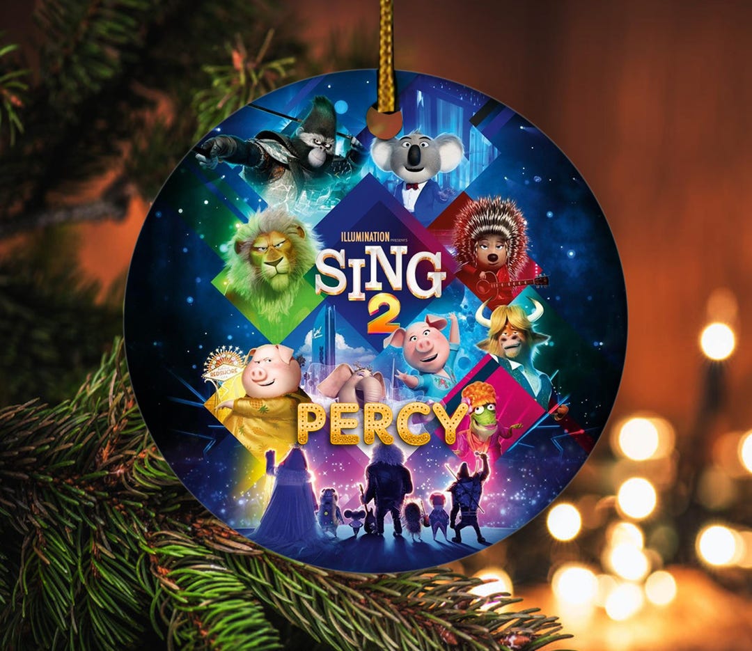 Personalized Sing Pig Ceramic Ornament, Sing Pig Characters Christmas ...