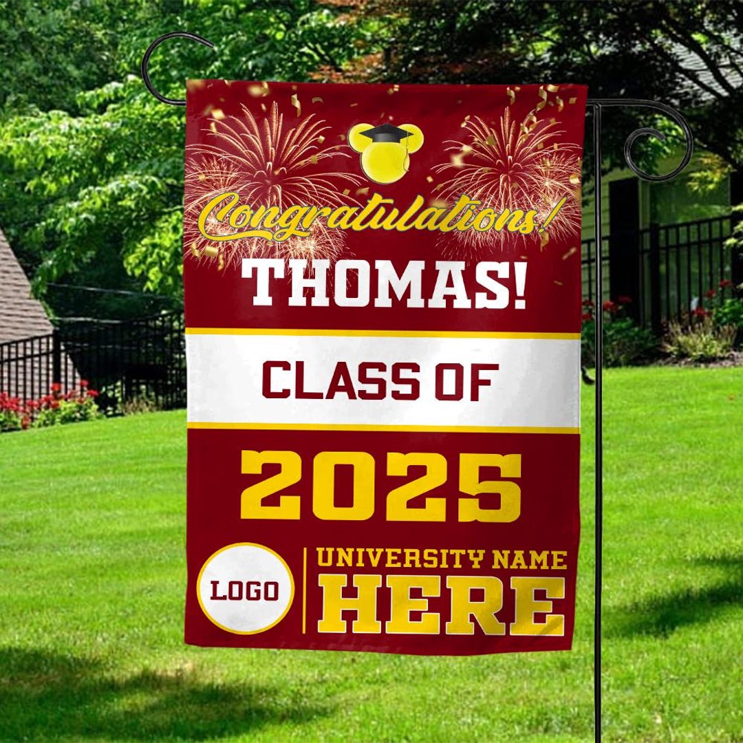 Graduate Mickey and Co Garden Flag, Disney Grad Trip, Disney Graduation ...