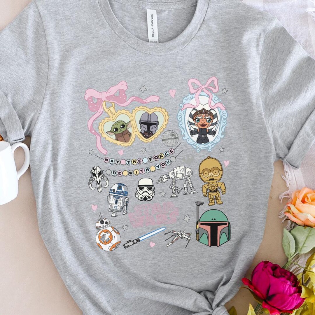 Retro Bow Watercolor Disney Star Wars Characters Shirt, Darth Vader ...