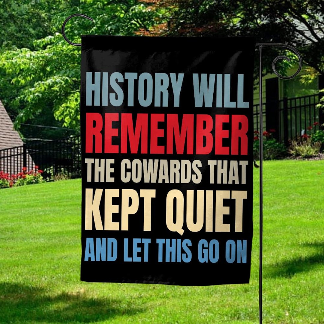 Pro Democracy Flag, Anti Fascism Sign, Democrat Garden Decor, Gardener ...