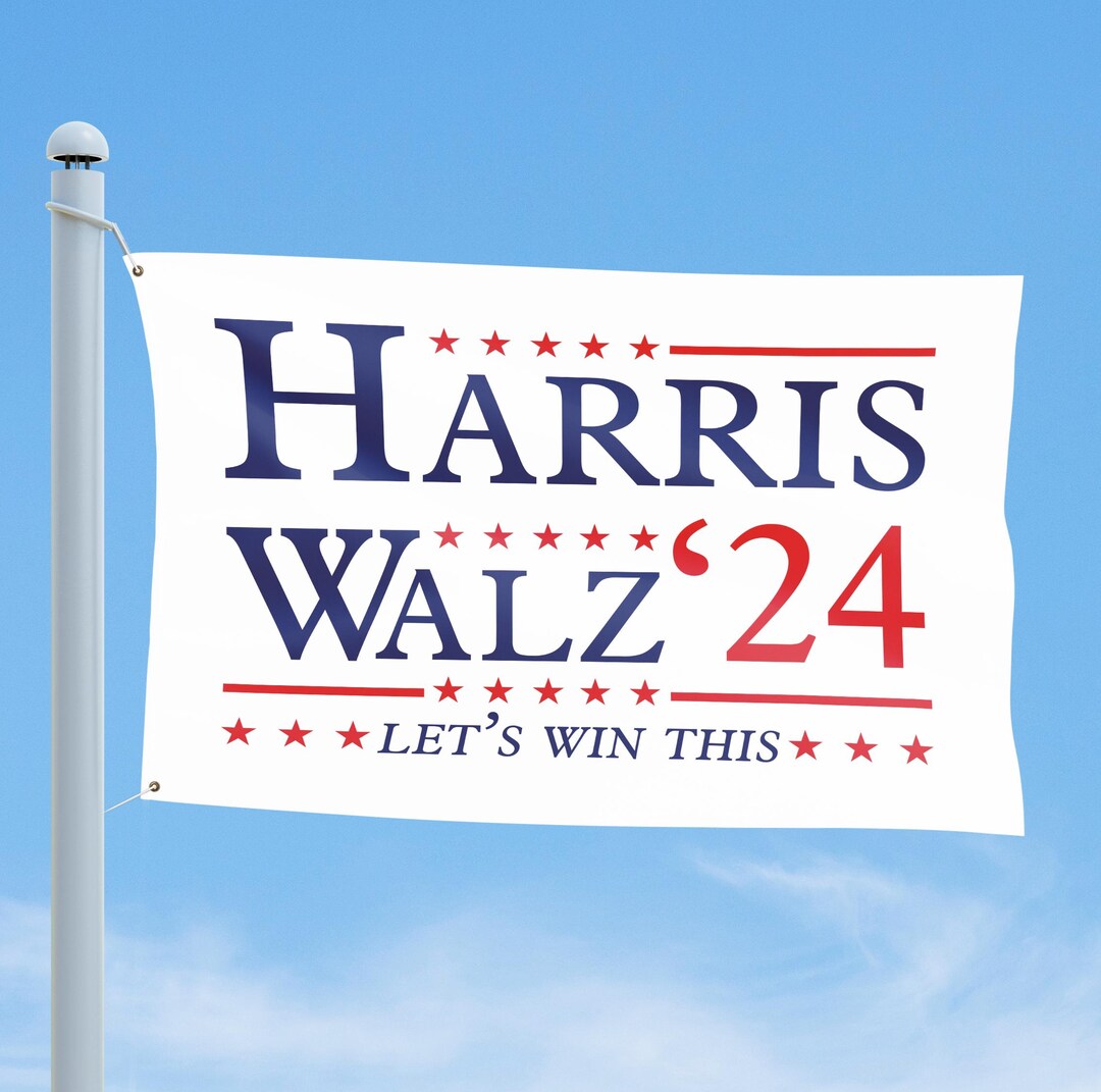 Harris Walz Flag, Kamala Harris Walz 24 Flag, Vote Kamala Harris Flag ...