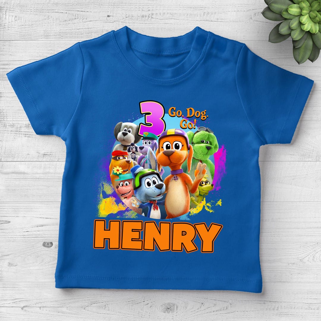 Custom Go Dog Go Birthday Shirt, Go Dog Go Tee, Go Dog Go Birthday ...