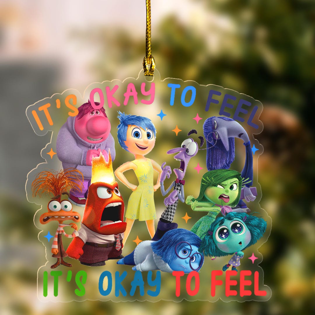 Disney Inside Out 2 Ornament, Custom Name Inside Out Ornament ...