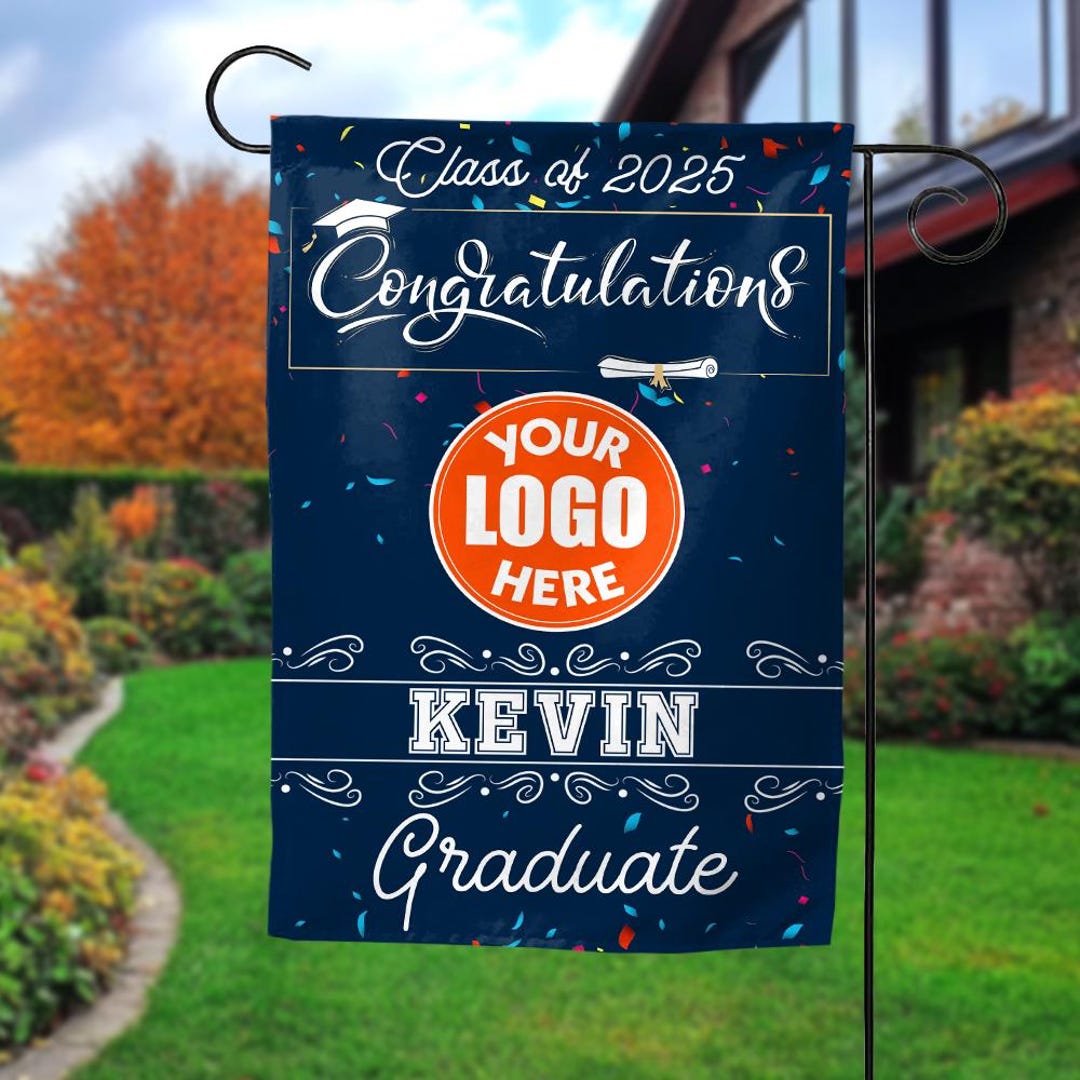 Custom Graduation Flag, Graduate Yard Sign, College Grad Flag,college ...