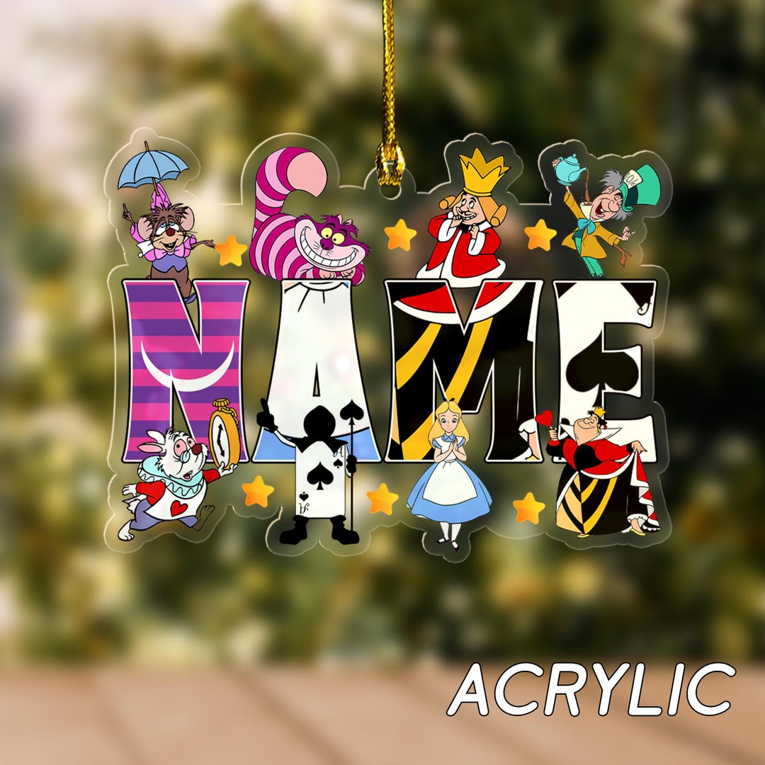 Personalized Disney Alice in the Wonderland Christmas Ornament,alice ...