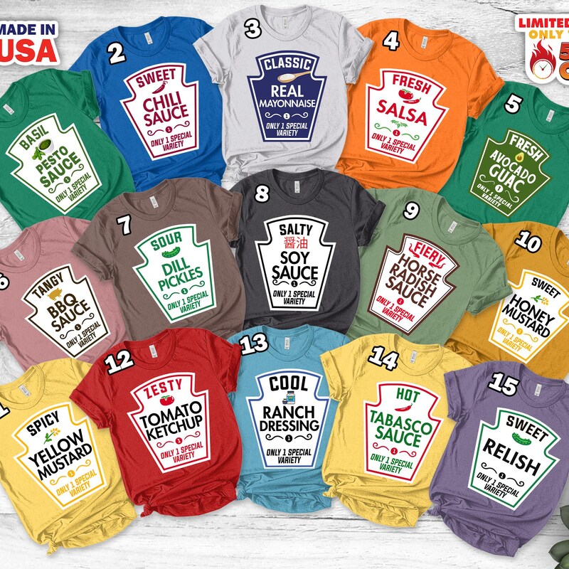 Condiment Shirt - Etsy