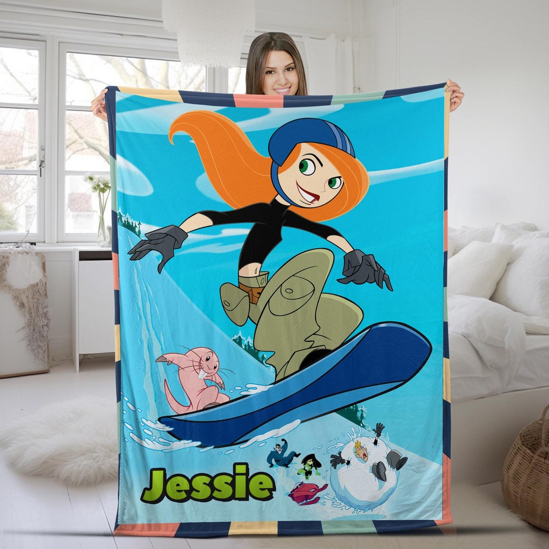 Custom Name Disney Kim Possible Blanket, Disney Cartoon Blanket, Home ...