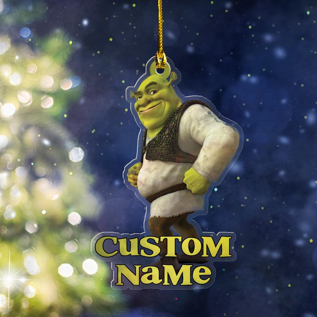Disney Shrek Christmas Ornament, Shrek Movie Ornament, Christmas Tree ...