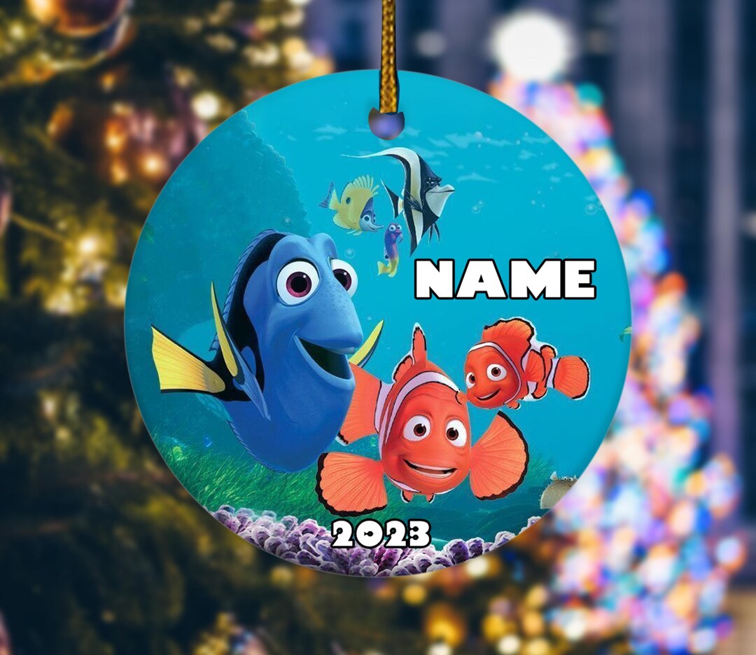 Personalized Finding Nemo Character Theme Christmas Ornament, Custom ...