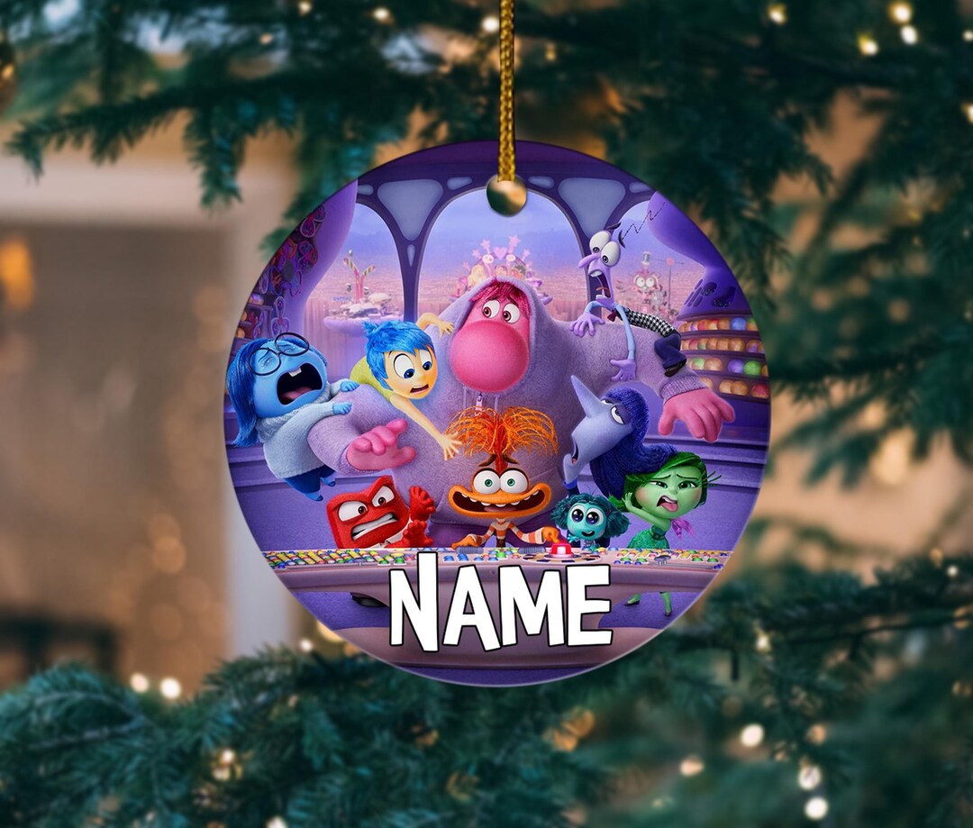 Personalized Inside Out Ornament, Inside Out 2 Movie Characters ...