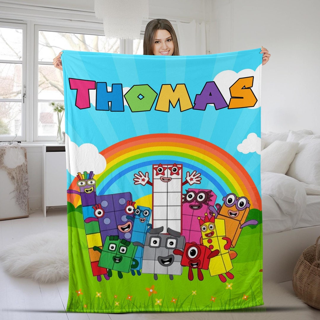 Personalized Numberblocks Quilt Blanket, Numberblocks Kids Blanket ...