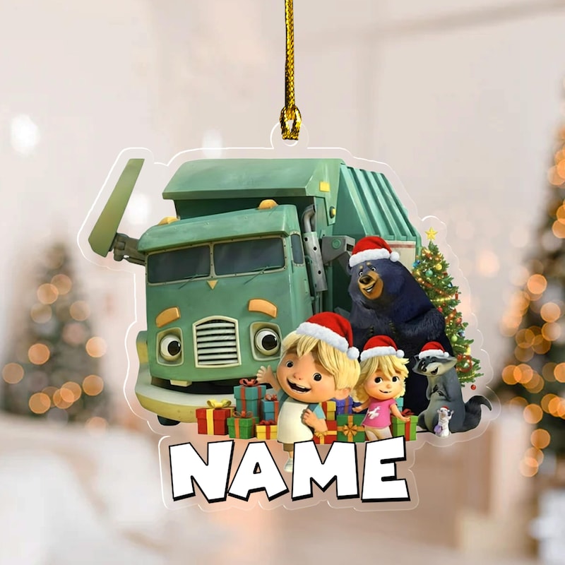 Ornament Trash Truck - Etsy