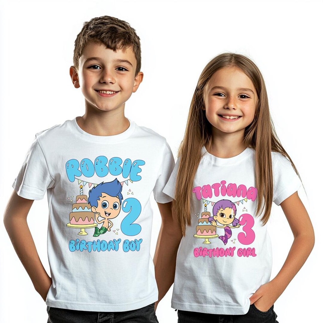 Bubble Guppies Birthday Squad Shirt | Custom Family Matching Tees | Personalized Bubble Guppies ...