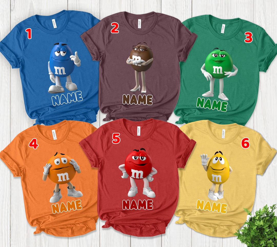 M & M Shirt, Matching Costume Shirt, M and M Group Shirt, Group Candy ...