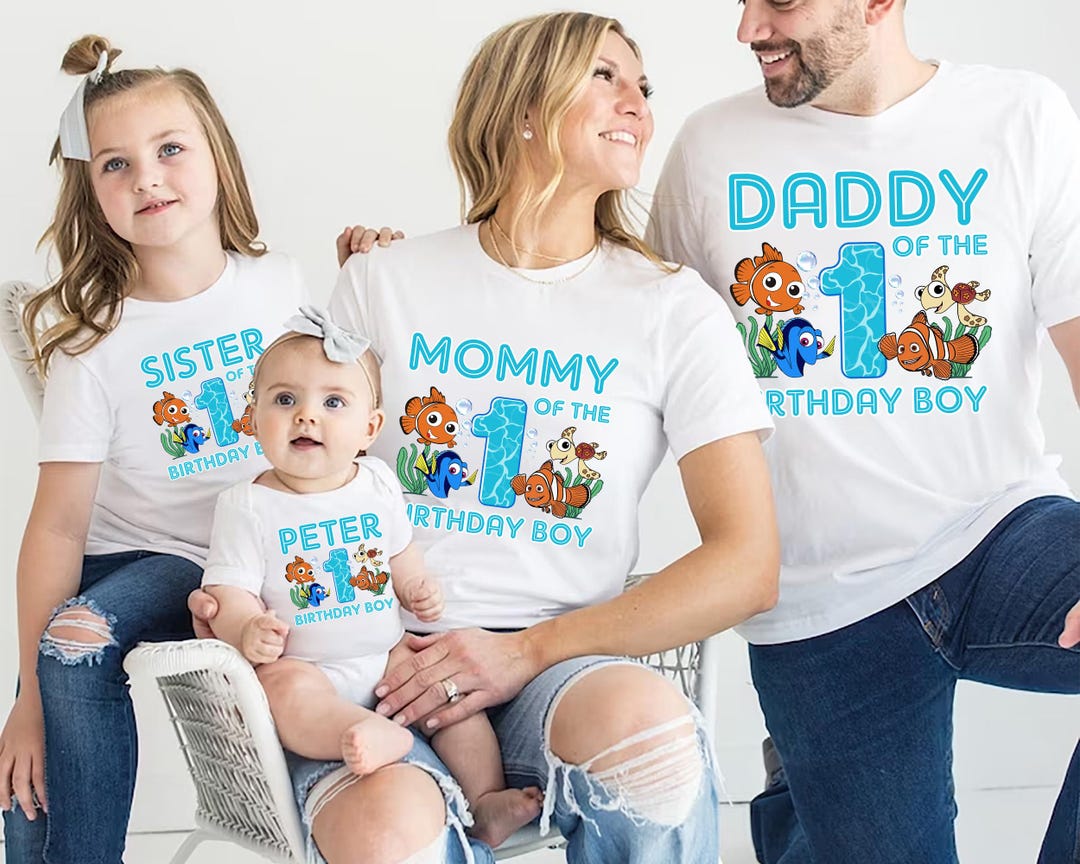 Custom Name Pixar Finding Nemo Matching Tee, Mom Dad Disney Tee ...