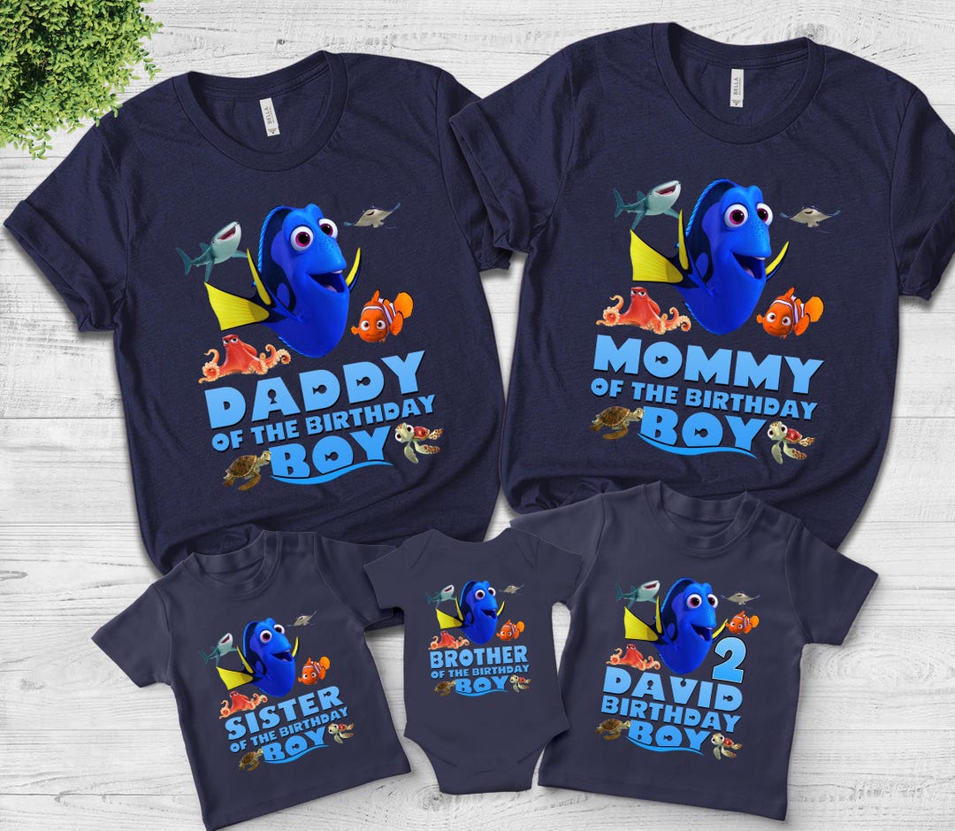 Finding Dory Birthday Shirt, Finding Dory Family Shirts, Finding Dory ...