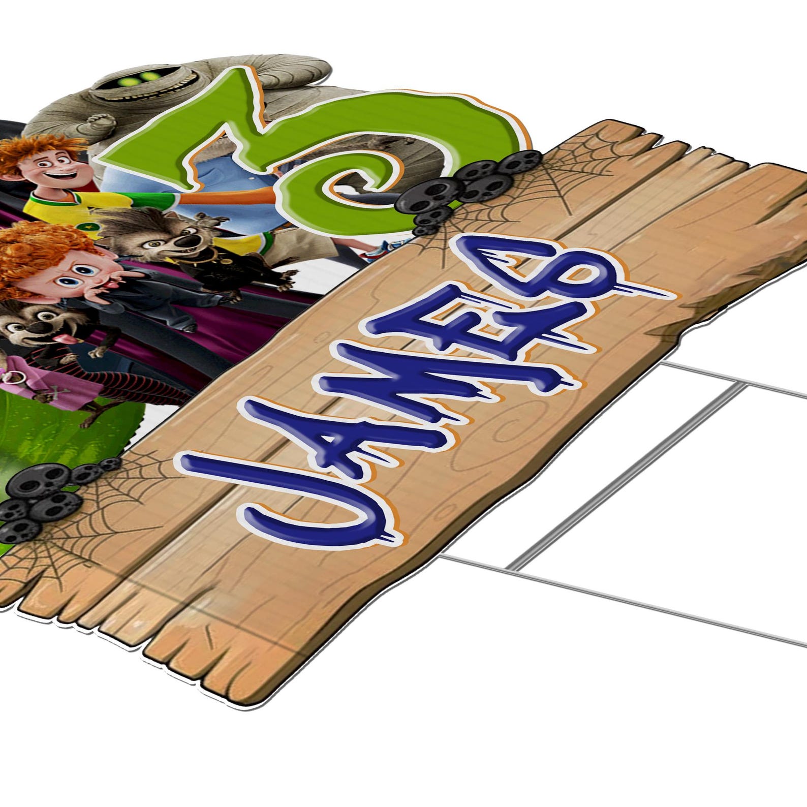 Custom Hotel Transylvania Yard Sign Cut Out, Birthday Decoration Indoor ...