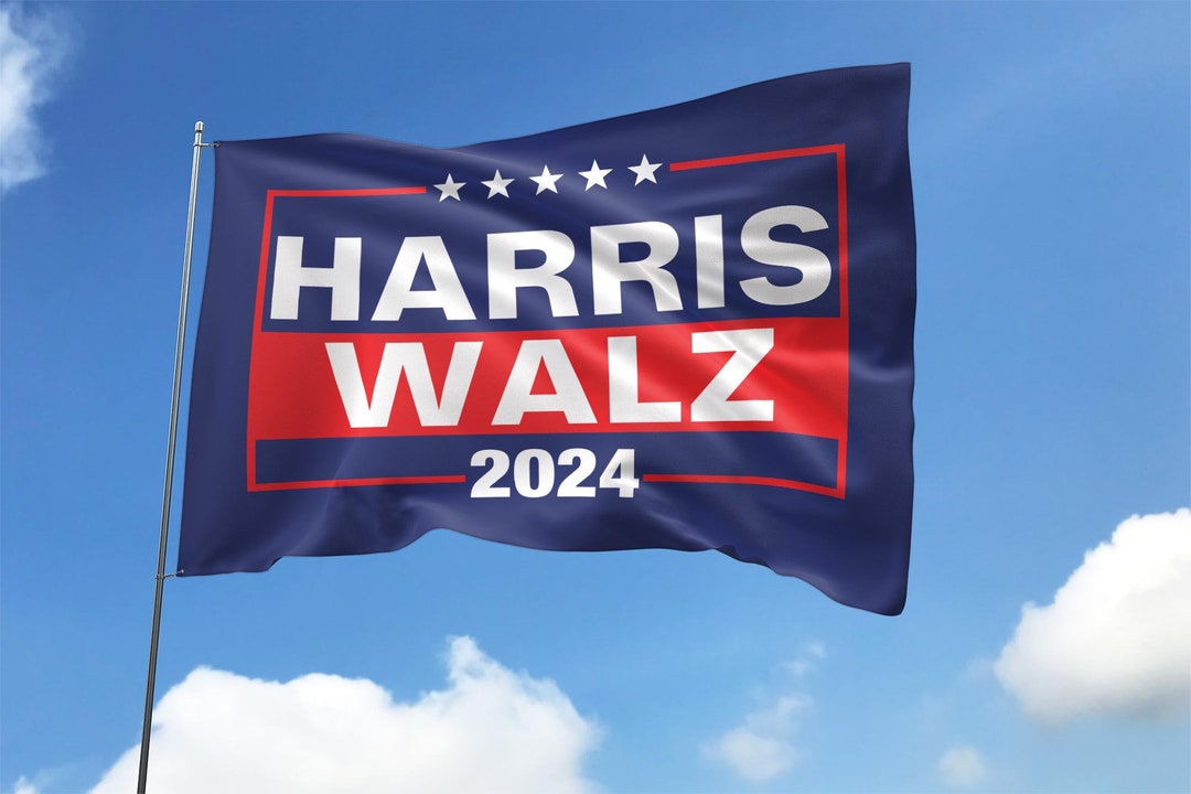 Kamala Harris VP Walz Flag, Kamala Harris President 2024 Flag, Democrat ...