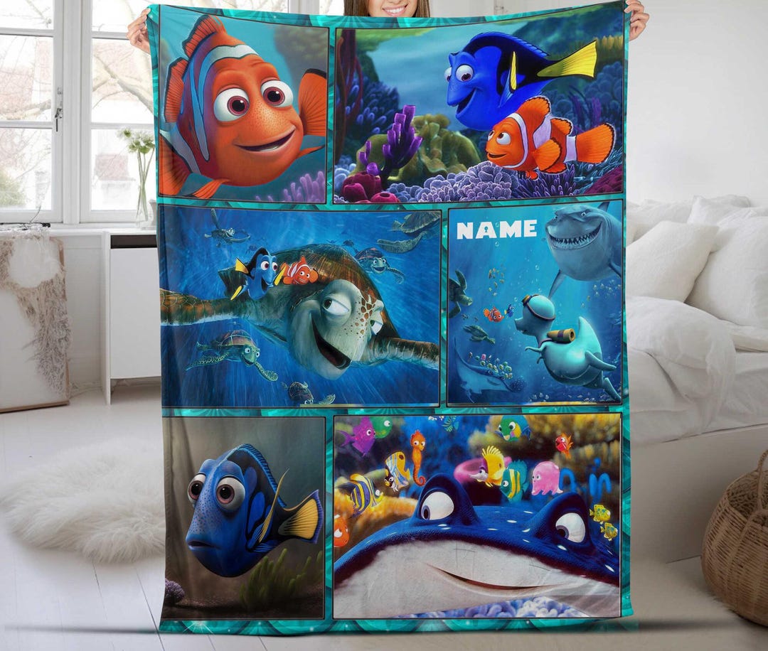 Personalized Disney Finding Nemo Blanket Finding Nemo Fleece Blanket ...